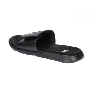 Under Armour Men's Ignite Pro Slide, (001) Black/Black/White, 12, US