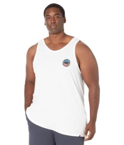 quiksilver mens glory tank tee shirt, white, medium us