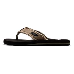 Quiksilver Men's Monkey Abyss 3 Point Sandal, Green/Black/Brown, 8 M US