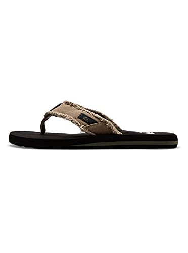 Quiksilver Men's Monkey Abyss 3 Point Sandal, Green/Black/Brown, 8 M US