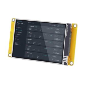 nextion 3.5″ hmi display discovery series nx4832f035 resistive lcd-tft touch screen 480×320, nextion display with free nextion editor software, suitable for medical device, racing dashboard, etc.