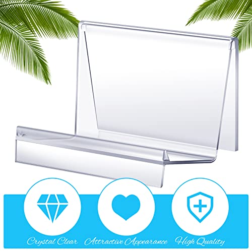 Purse Display Stand Clear Acrylic Wallet Display Stand Holder Purse Jewelry Stand Handbag Display Stand Acrylic Purse Organizer for Bag Phone Cards Cosmetic Store Business, 5.5 x 3.3 x 3 Inch (6 Pcs)