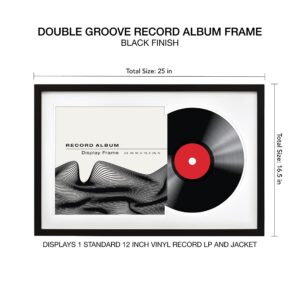 MCS Record Album Frame, Black, 16.5 x 25 in