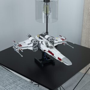 building boat Stand for Lego X-Wing Starfighter 75301 75273 75297 75218 75235 Building Kits,Awesome Display for Lego Y-Wing 75249 75172 Starfighter Building Toys(52 PCS)