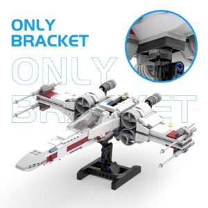 building boat Stand for Lego X-Wing Starfighter 75301 75273 75297 75218 75235 Building Kits,Awesome Display for Lego Y-Wing 75249 75172 Starfighter Building Toys(52 PCS)