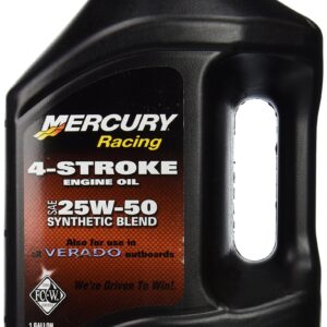 MERCURY OEM Verado 4-Stroke Engine Oil SAE 25W-50 Synthetic Blend One Gallon # 8M0078014