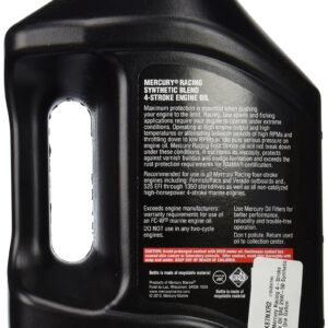 MERCURY OEM Verado 4-Stroke Engine Oil SAE 25W-50 Synthetic Blend One Gallon # 8M0078014