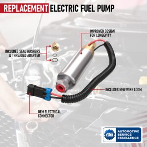 Replacement Electric Fuel Pump - Fits Mercury Boat Engines - Mercruiser, 1998 4.3L 262, 2000 5.0L 305, 2000 5.7L 350, MCM/MIE 4.3L V6, 5.0L V8 Gen+ - Replaces 861155A3, 861156A1, 18-8868