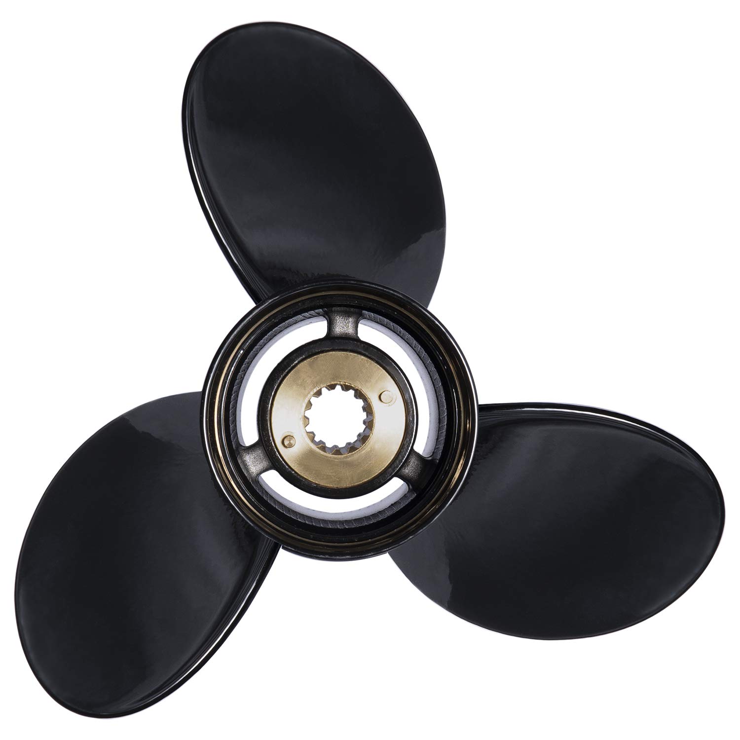 Young Marine OEM Grade Aluminum Outboard Propeller for Mercury Engines 30/35/40/45/50/55/60/70HP (13 Spline Tooth) (D:11" P:15")