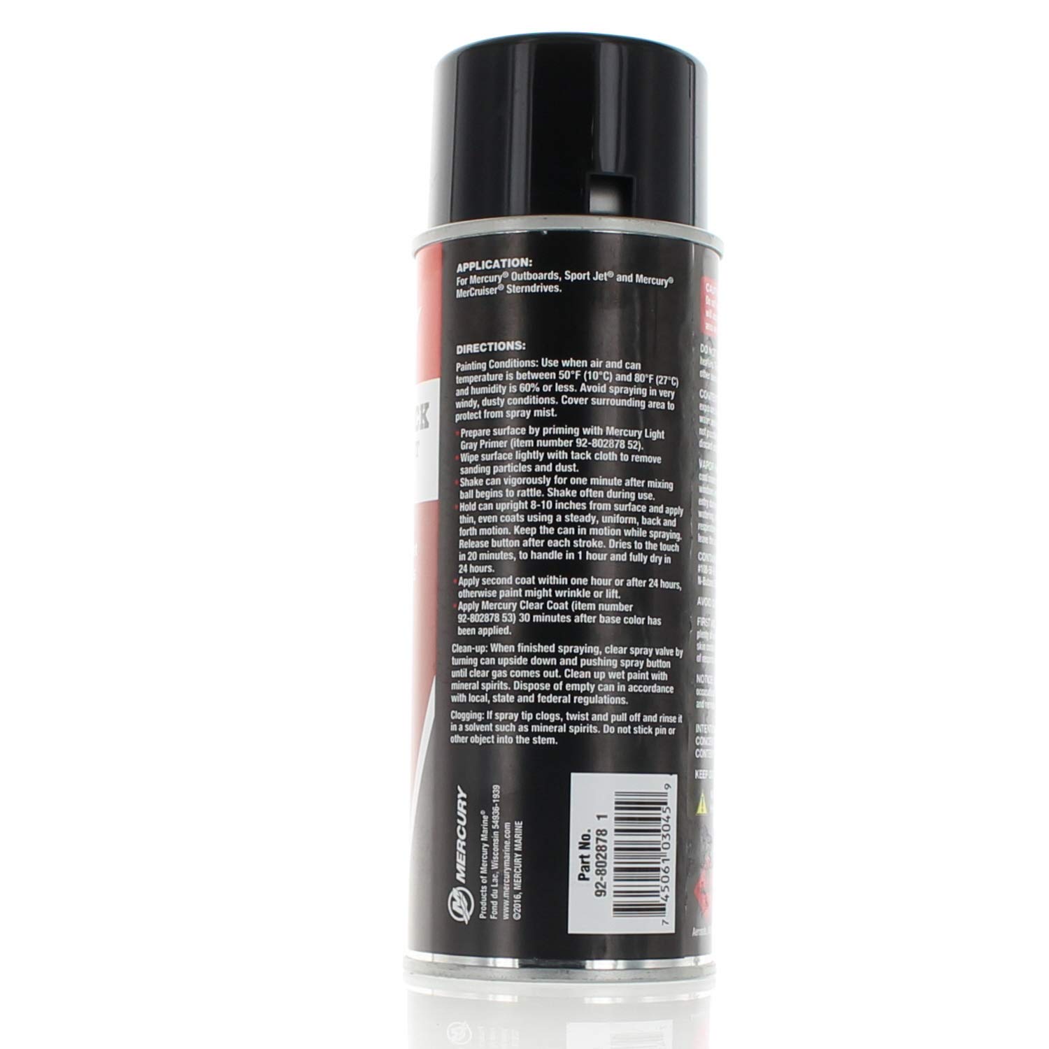 Mercury Marine Mercury Mercruiser OEM Phantom Black Spray Paint 12oz. Aerosol Can 92-8028781