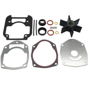 uanofcn 8m0142980 water pump impeller kit for mercury 175-300 hp and 450r 3.4l v6 and 4.6l v8 4-stroke outboards 8m0205803