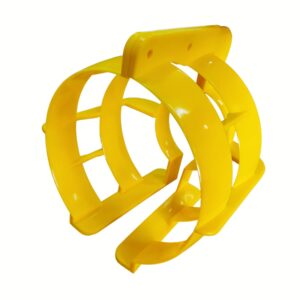 northboat 9" propeller safety guard for 9.9-20 hp outboard motors polypropylene marine thruster protective cover, yellow cage