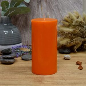 Zest Candle Pillar Candle, 3 by 6-Inch, Orange