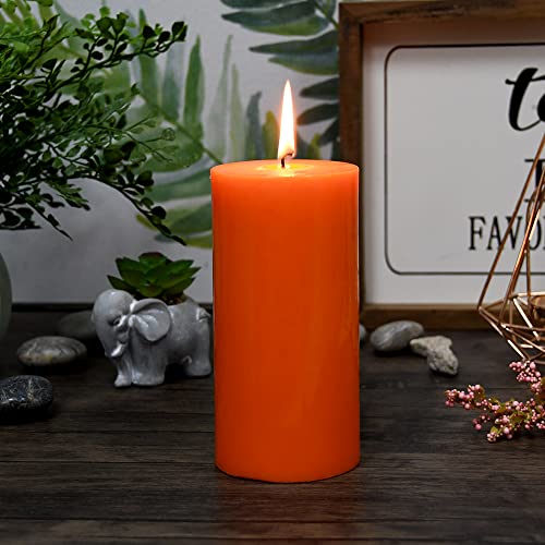 Zest Candle Pillar Candle, 3 by 6-Inch, Orange