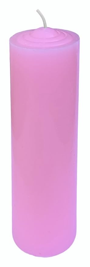 2"x6" Pillar Candles Set of 2 UnscentedSeveral Colors (Pink)