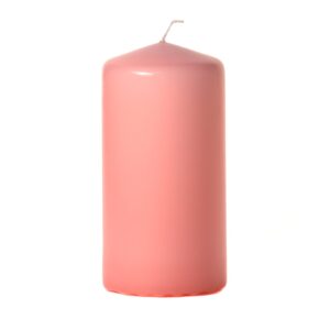 montgomery industries pink pillar candle 3" x 6"