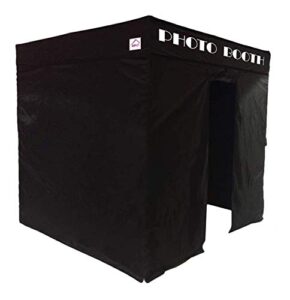 impact canopy 5' x 5' pop-up portable photo booth tent studio with roller bag, black