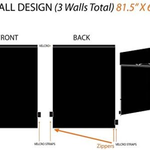 Impact Canopy 5' x 5' Pop-Up Portable Photo Booth Tent Studio with Roller Bag, Black