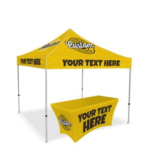 lookourway custom canopy tent- pop up canopy tent packages for outdoor and trade show events - custom prints of your branding, messaging, and logos for business advertising (event basic 10x10)