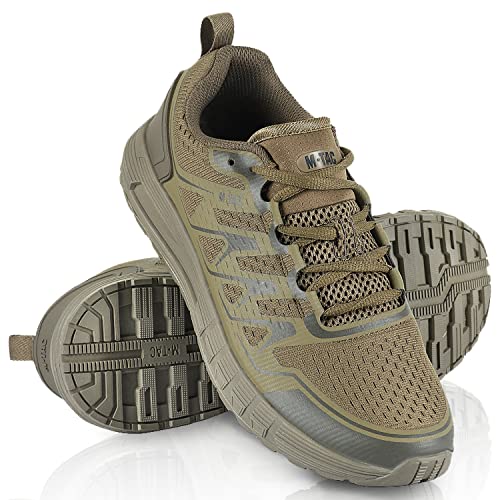 M-Tac Sport Tactical Running Walking Hiking Sneakers for Men - Mesh Lightweight (Dark Olive, 12)