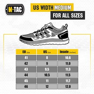 M-Tac Sport Tactical Running Walking Hiking Sneakers for Men - Mesh Lightweight (Dark Olive, 12)