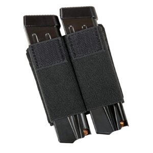 VIKTOS Taculus MX Pistol Mag Insert | Durable Nylon Hook & Loop Accessory Dual 9mm Magazine Holder for Chest Rig