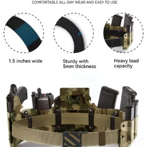 YOETEY Ratchet Tactical Gun Belt for Men - 1.5" Stiff Nylon Web Work Belts Heavy Duty for Concealed Carry Holster