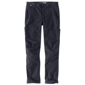 carhartt men's flame-resistant force relaxed fit ripstop utility work pant, deep navy, 38 x 30