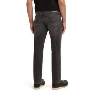 Levi's Men's 514 Straight Fit Cut Jeans (Also Available in Big & Tall), Midnight Worn-Black (Advanced Stretch), 31W x 32L