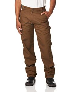 dickies mens tough max duck carpenter pants, stonewashed timber, 38w x 34l us