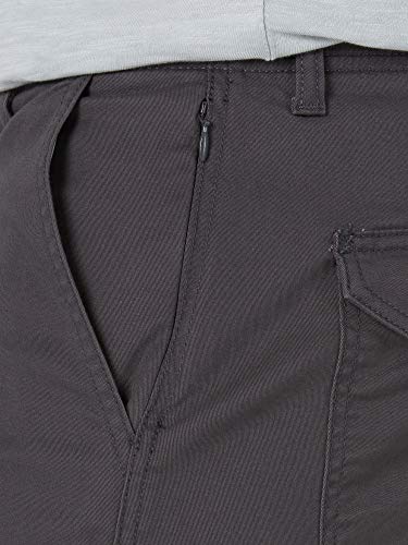 Lee Men's Extreme Motion Twill Cargo Pant Charcoal 38W x 32L