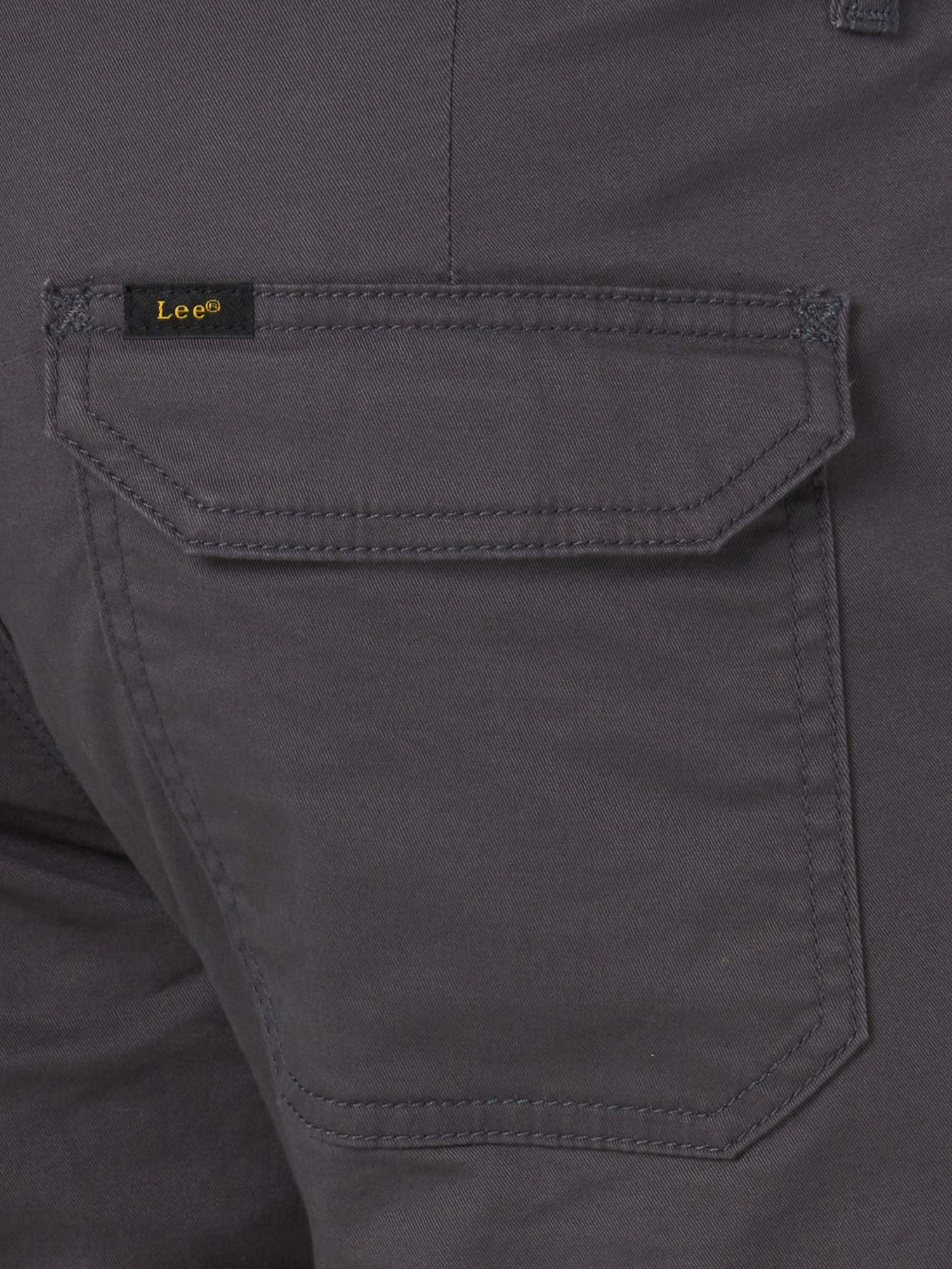 Lee Men's Extreme Motion Twill Cargo Pant Charcoal 38W x 32L