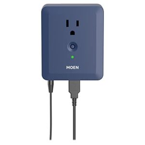 moen moen smart sump pump monitor, wi-fi connectable water alarm sensor for basement sump pump, s2000esusa