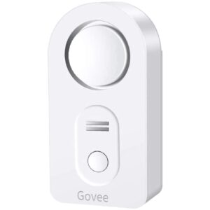 govee water detectors, 100db adjustable audio alarm sensor, sensitive leak and drip alert, for kitchen bathroom basement (battery included)