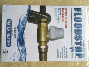 floodstop water heater auto-shutoff valve, fs3/4npt, v4 controller, water damage prevention