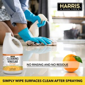 HARRIS Cleaning Vinegar All Purpose Household Surface Cleaner, 128oz (Orange)