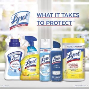 LYSOL All-Purpose Cleaner, Sanitizing and Disinfecting Spray, To Clean and Deodorize, Lemon Breeze Scent, 32oz, Pack of 2