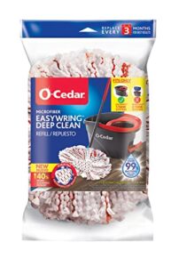 o-cedar easywring deep clean refill (1-pack) | 40% more cleaning power | microfiber mop refill compatible with o-cedar easywring spin mop & bucket system