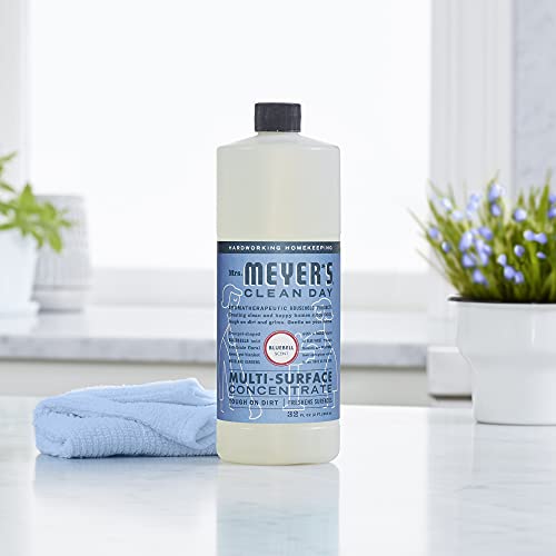 MRS. MEYER'S CLEAN DAY Multi-Surface Cleaner Concentrate, Use to Clean Floors, Tile, Counters, Bluebell, 32 fl. oz