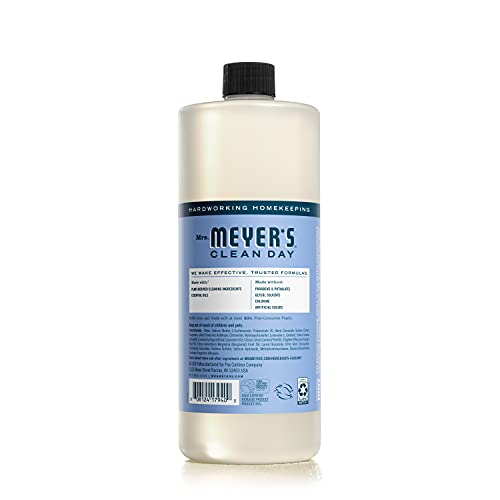 MRS. MEYER'S CLEAN DAY Multi-Surface Cleaner Concentrate, Use to Clean Floors, Tile, Counters, Bluebell, 32 fl. oz