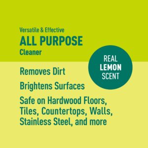 Amazon Brand – Presto! All Purpose Cleaner, Lemon Scent, 32 fl oz, Pack of 2