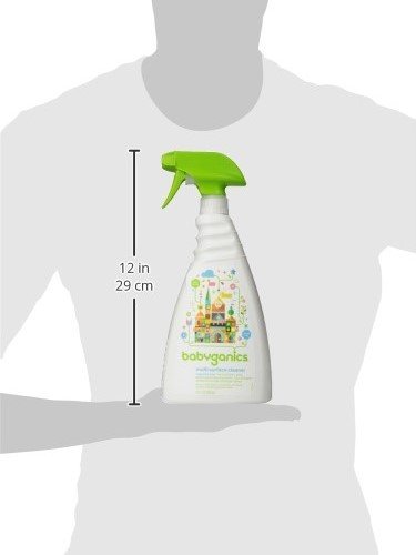 Babyganics Multi Surface Cleaner, Fragrance Free, For Hard Surfaces, Glass, Stainless Steel, Tiles, and Walls, 32 Fl Oz Spray Bottle (Pack of 3)