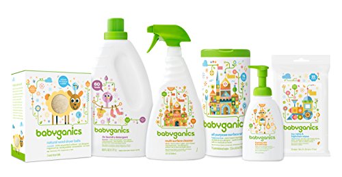 Babyganics Multi Surface Cleaner, Fragrance Free, For Hard Surfaces, Glass, Stainless Steel, Tiles, and Walls, 32 Fl Oz Spray Bottle (Pack of 3)