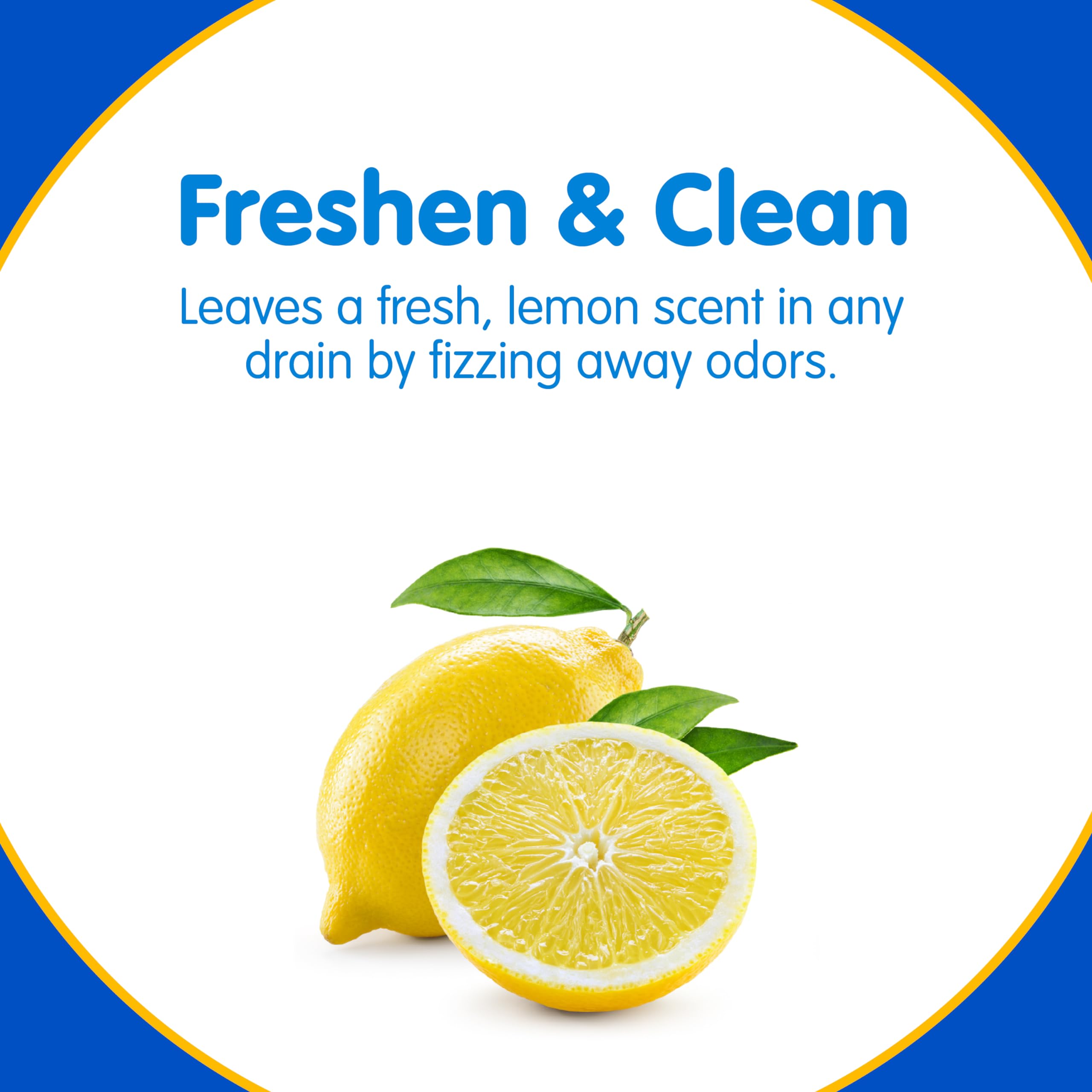 Compac Home Plink Fizzy Sink Drain Cleaner and Deodorizer, Air Fresheners for Kitchen Sink, Home Accessory Cleaning Products for Kitchen, Drain Cleaner, Lemon, 6 Count (Pack of 4), 24 Tablets