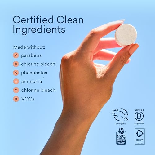 BLUELAND Foaming Hand Soap Tablet Refills - 4 Pack | Eco Friendly Products & Cleaning Supplies | Variety Pack Scents | Makes 4 x 9 Fl oz bottles (36 Fl oz total)