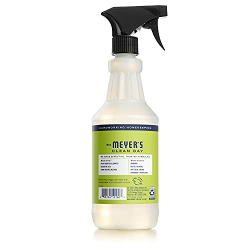 MRS. MEYER'S CLEAN DAY Mirror & Window Cleaner, Great for Indoor & Outdoor Glass Surfaces, Lemon Verbena, 24 Fl Oz