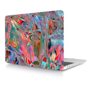 Hard Case Compatible with New MacBook Air 13 Inch Case 2020 2019 2018 Release Model A2337 M1 A2179 A1932 with Retina Display and Touch ID, Matt Plastic Hard Shell Case Cover - Colorful