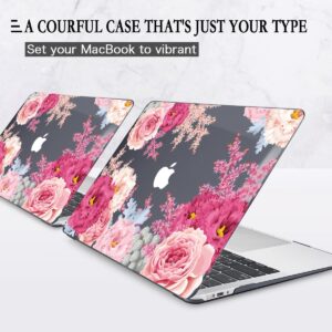 CISSOOK Floral Case for 2010-2015 2017 MacBook Air 13 inch Case Model A1466/A1369, Plastic Hard Shell Case & Keyboard Cover & Screen Protector for Old MacBook Air 13.3" No Touch ID, Gorgeous flowers