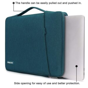 MOSISO Compatible with MacBook Air 13 inch Case 2022 2021 2020 2019 2018 Release A2337 M1 A2179 A1932 Retina Display Touch ID, Plastic Hard Shell&360 Protective Sleeve Bag&Keyboard Skin, Deep Teal