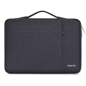 MOSISO 360 Protective Laptop Sleeve Compatible with MacBook Air/Pro, 13-13.3 inch Notebook, Compatible with MacBook Pro 14 inch 2023-2021 A2779 M2 A2442 M1, Vertical Bag with Handle&Pocket, Space Gray